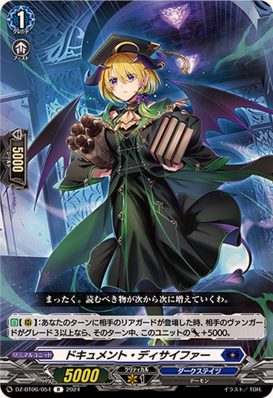 ドキュメント・ディサイファー R (DZ-BT06/054)